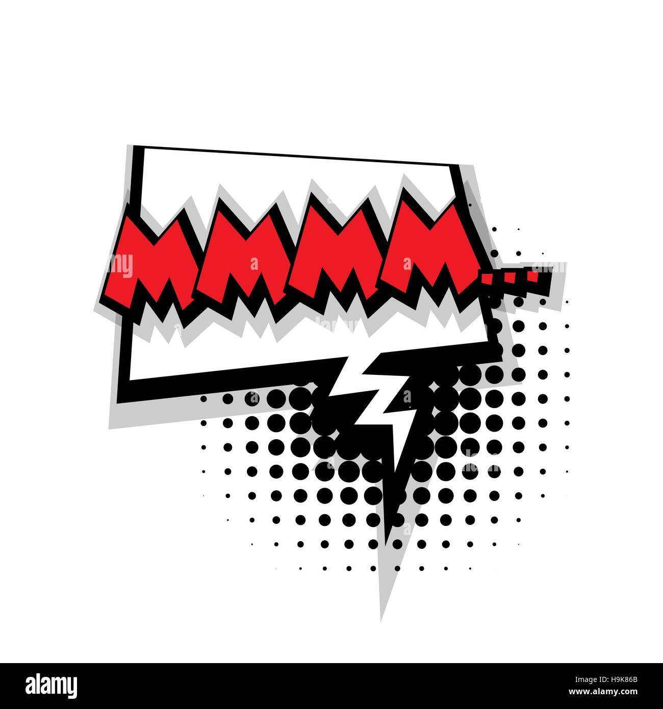 Comic text mmmm sound effects pop art Stock Vector Image & Art - Alamy