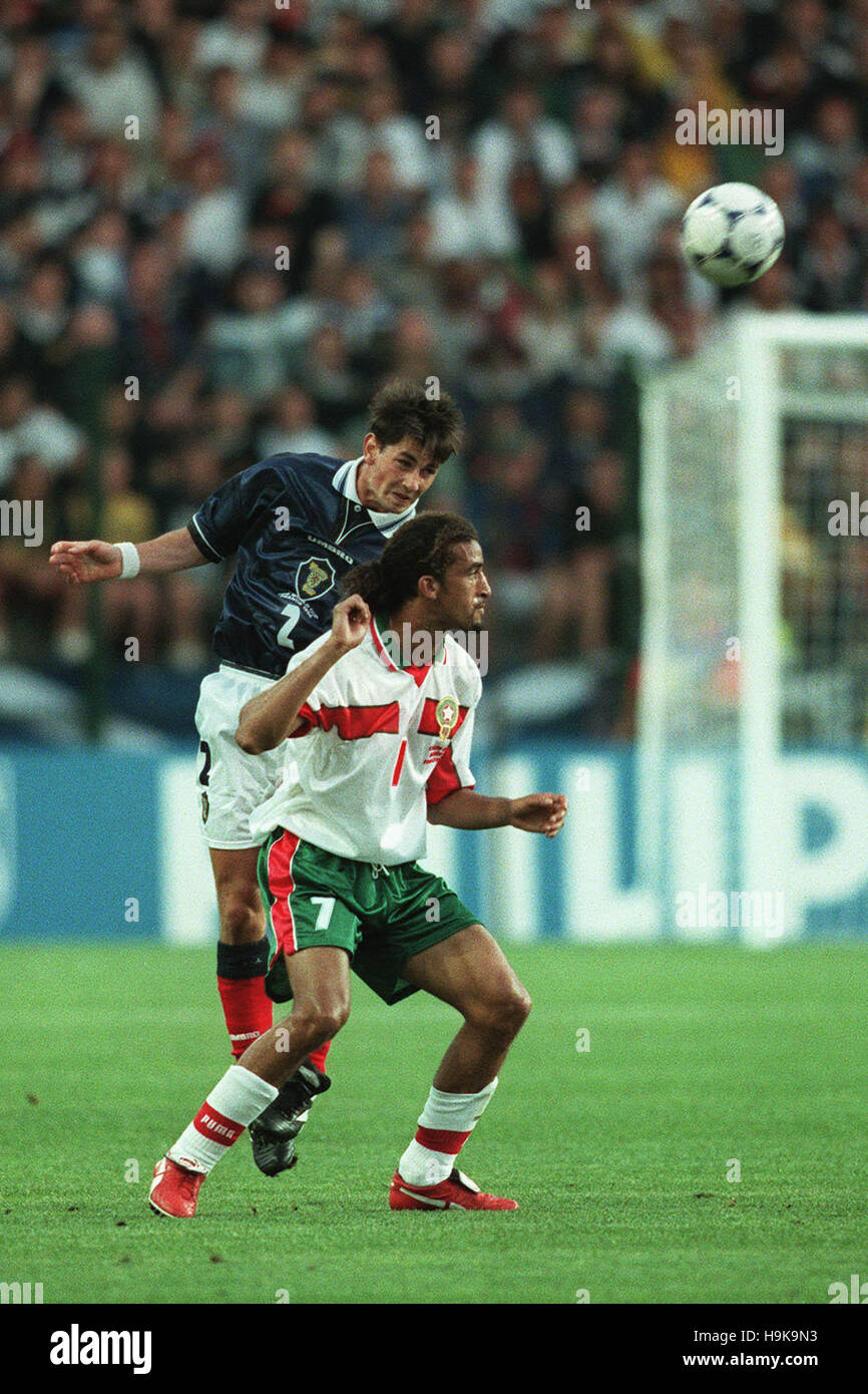 JACKIE MCNAMARA MUSTAPHA HADJI SCOTLAND V MOROCCO 02 July 1998 Stock ...