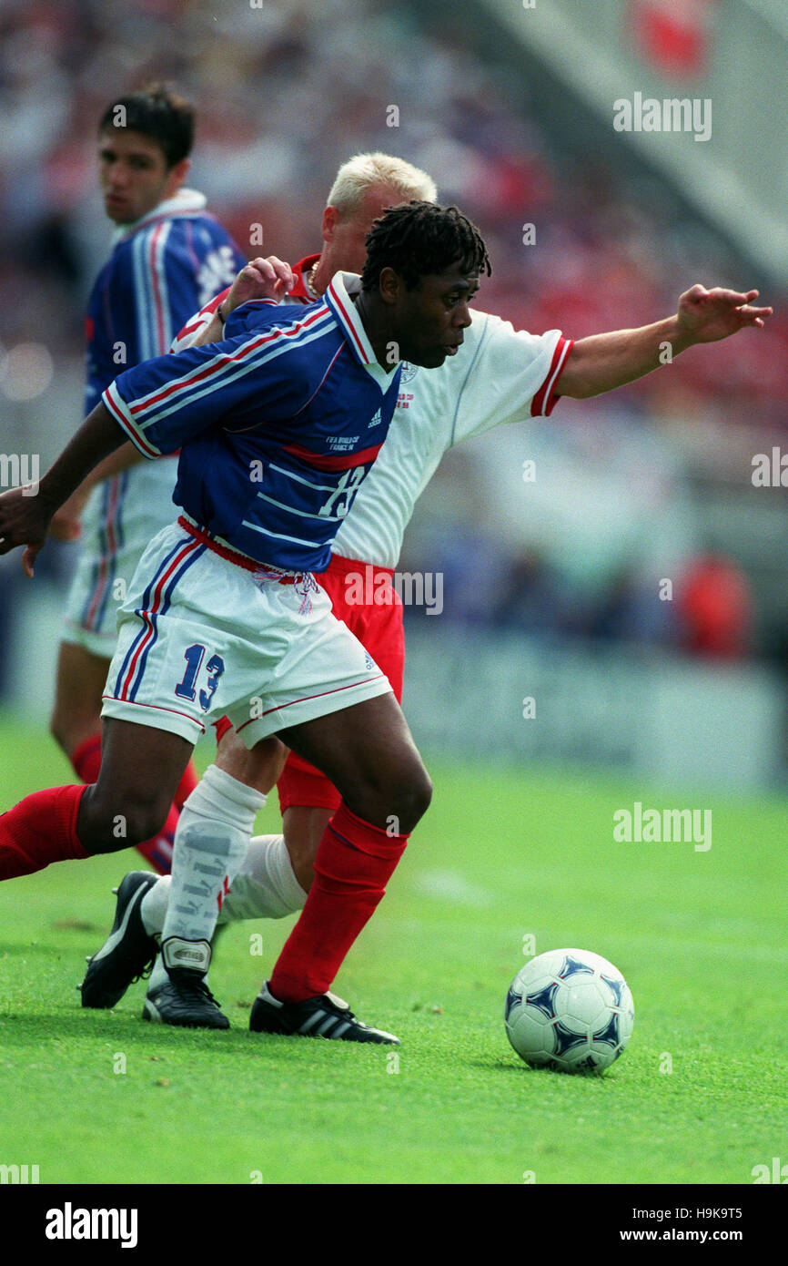 BERNARD DIOMEDE & STIG TOFTING FRANCE V DENMARK 24 June 1998 Stock ...