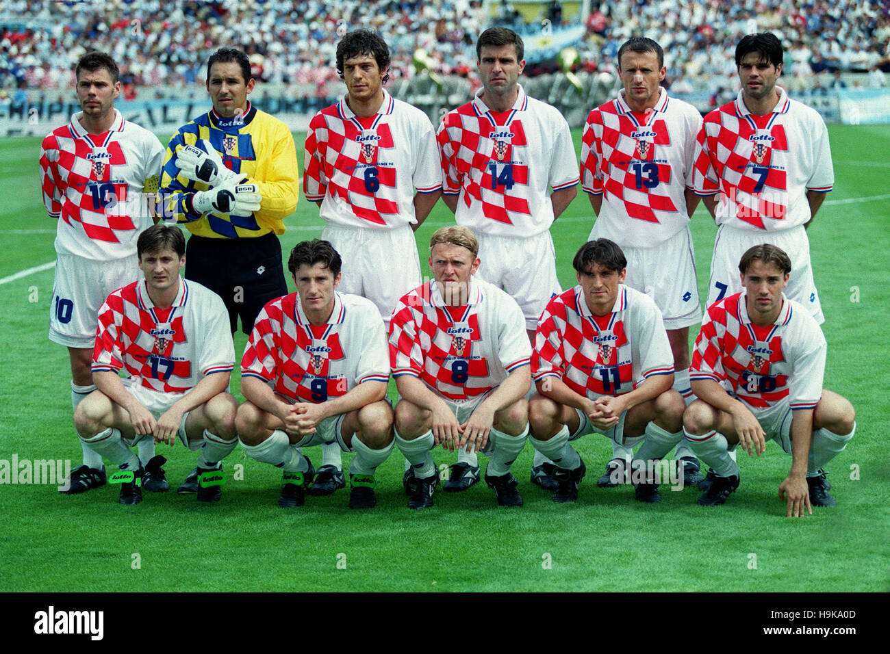 CROATIA TEAM-GROUP CROATIA 26 June 1998 Stock Photo - Alamy