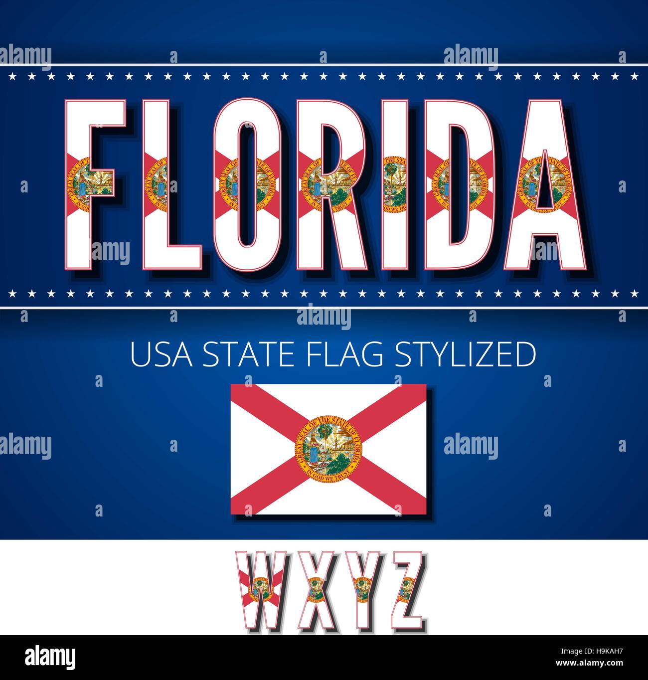 Usa flag font hi-res stock photography and images - Alamy