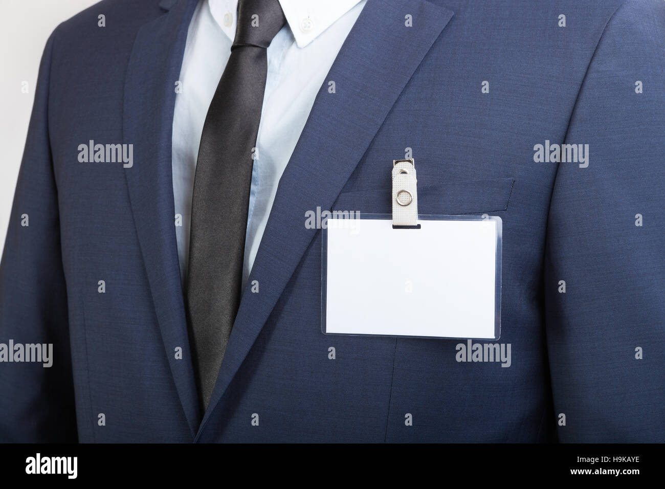 Businessman wearing nametag hi-res stock photography and images - Alamy