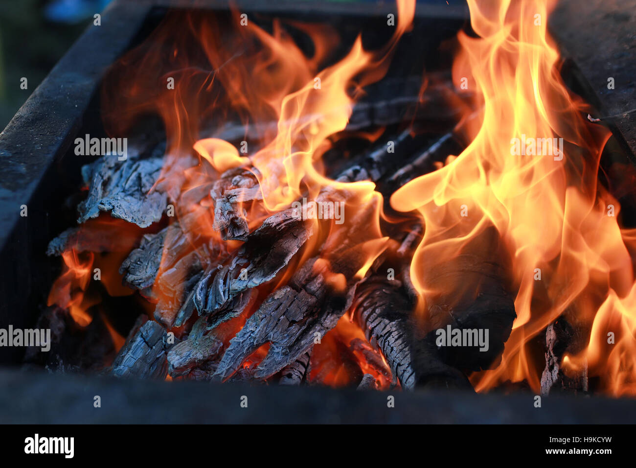 coal and fire flame Stock Photo - Alamy