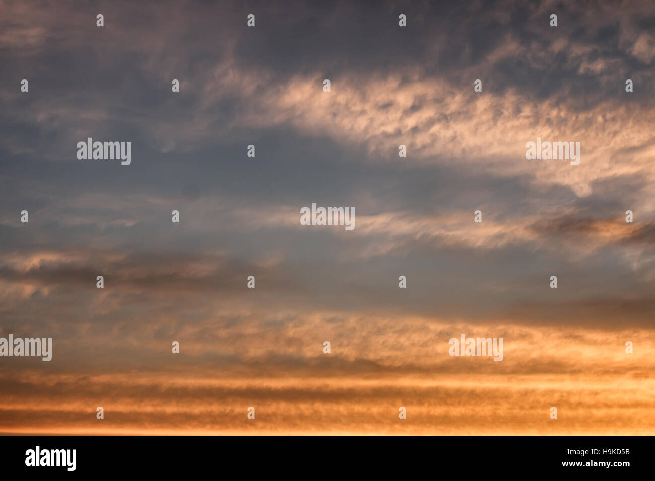 blue sky and sunset clouds Stock Photo - Alamy