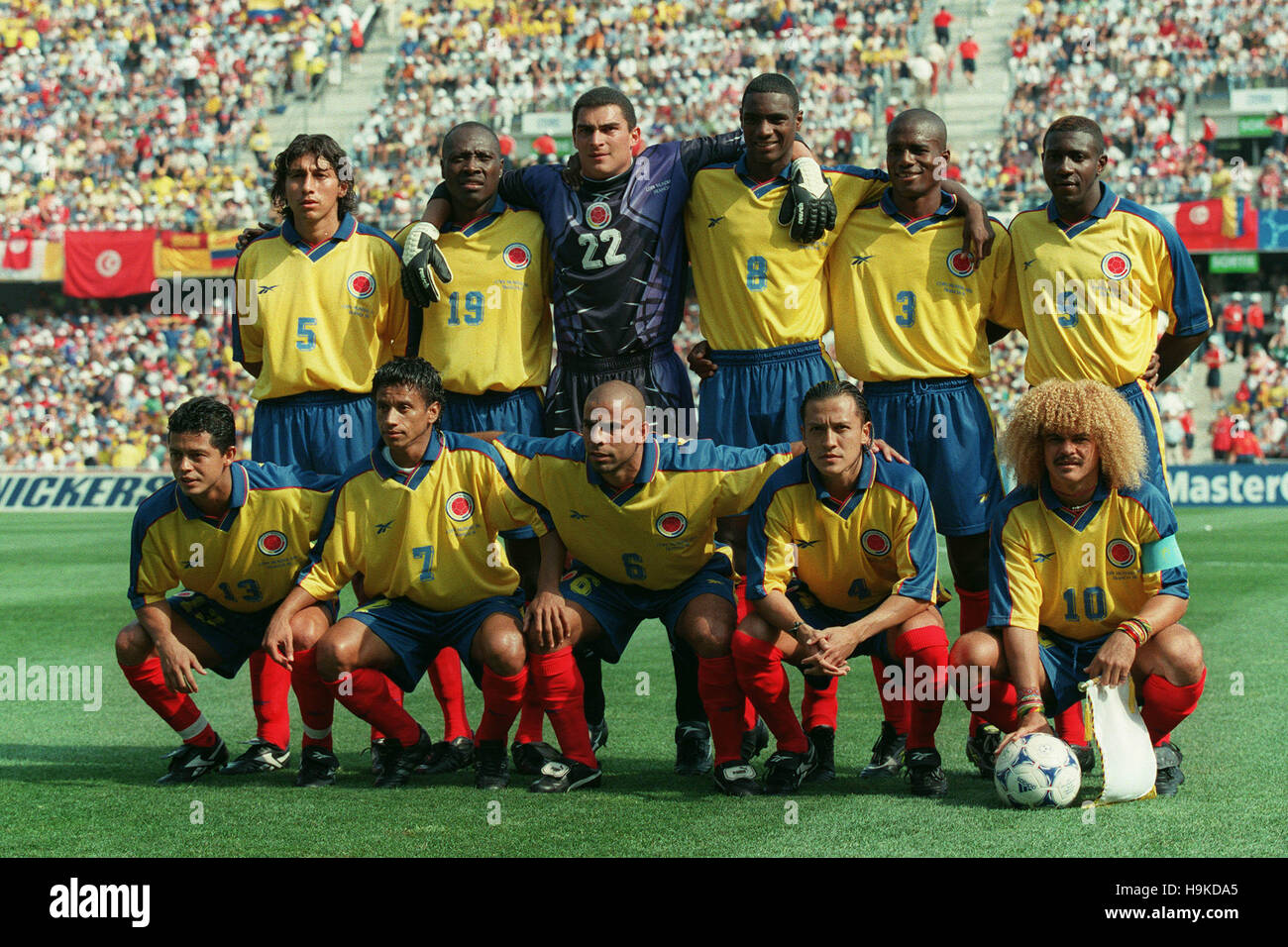 Colombia football team 1998 hi-res stock photography and images - Alamy