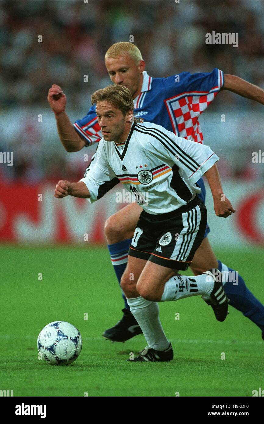 THOMAS HASSLER & MARIO STANIC GERMANY V CROATIA 04 July 1998 Stock ...