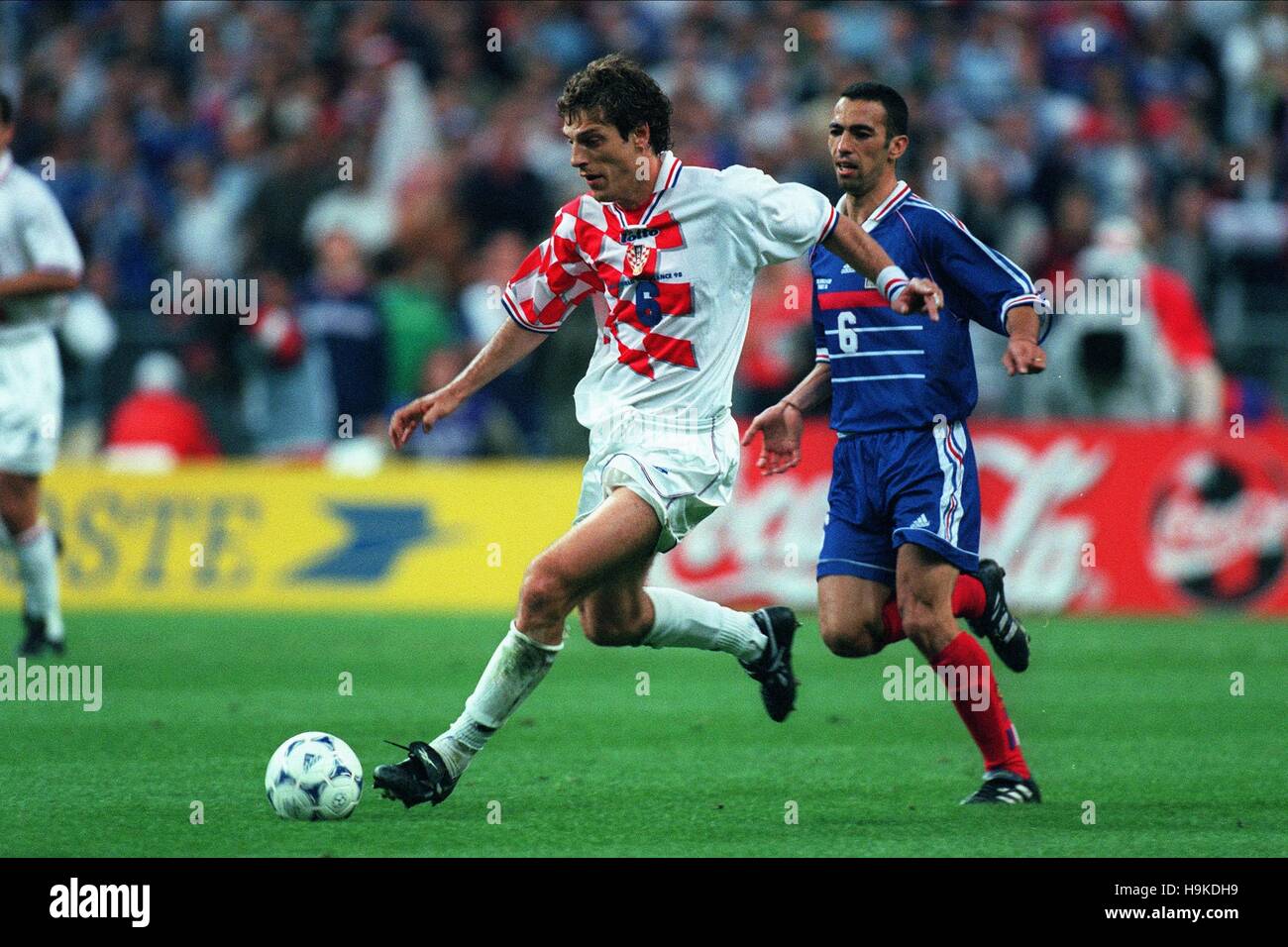 SLAVEN BILIC & YOURI DJORKAEFF FRANCE V CROATIA 08 July 1998 Stock ...
