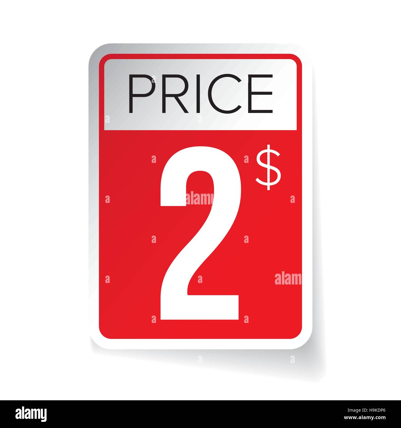Price Tag vector sticker - Two usd Stock Vector Image & Art - Alamy