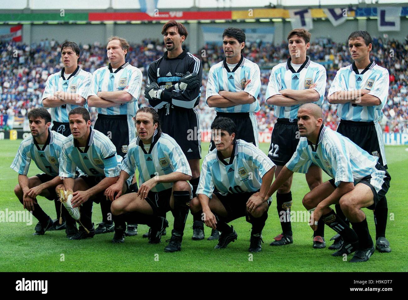 ARGENTINA TEAM GROUP ARGENTINA 14 June 1998 Stock Photo - Alamy