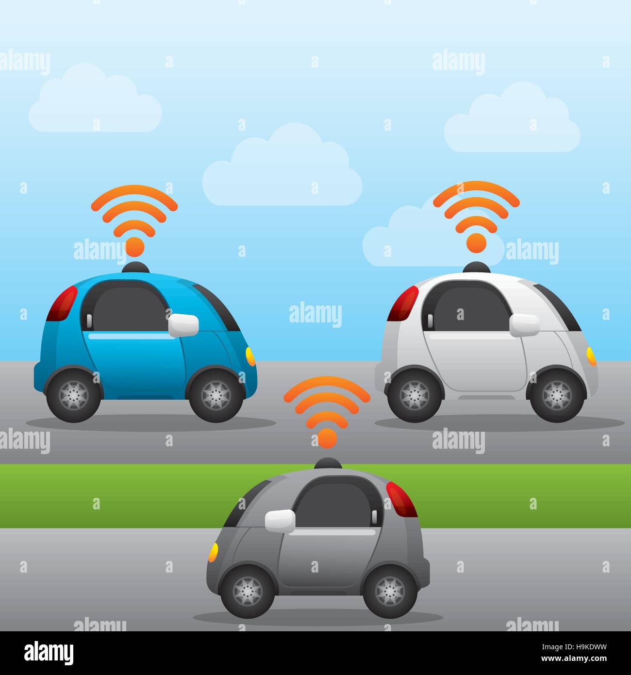 Sensor for self driving cars Stock Vector Images - Alamy