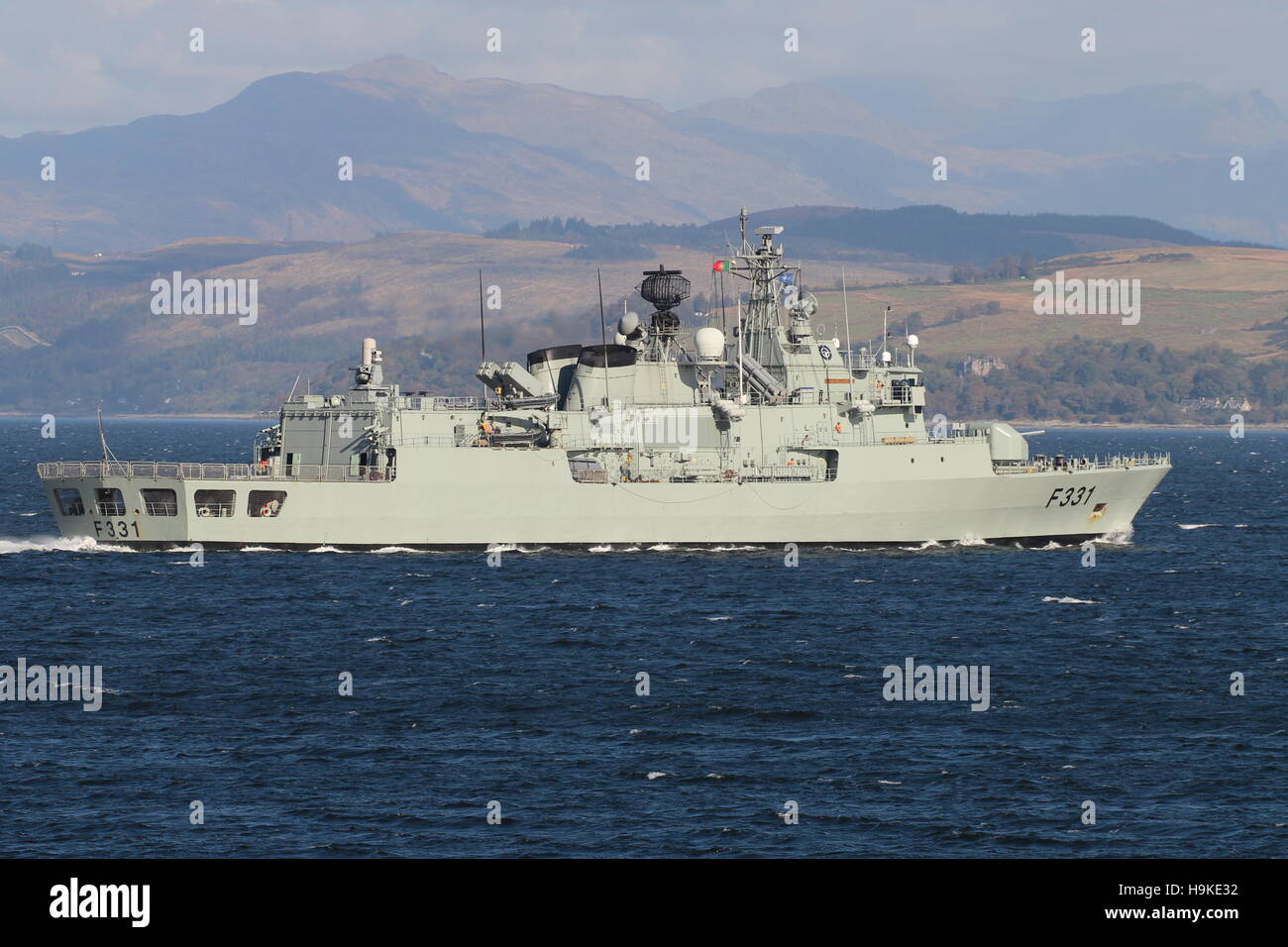 NRP Alvares Cabral (F331), a Vasco da Gama-class frigate of the ...
