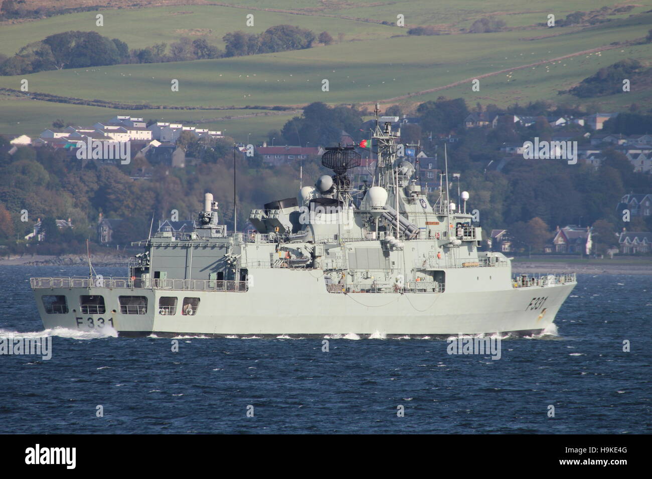 NRP Alvares Cabral (F331), a Vasco da Gama-class frigate of the ...