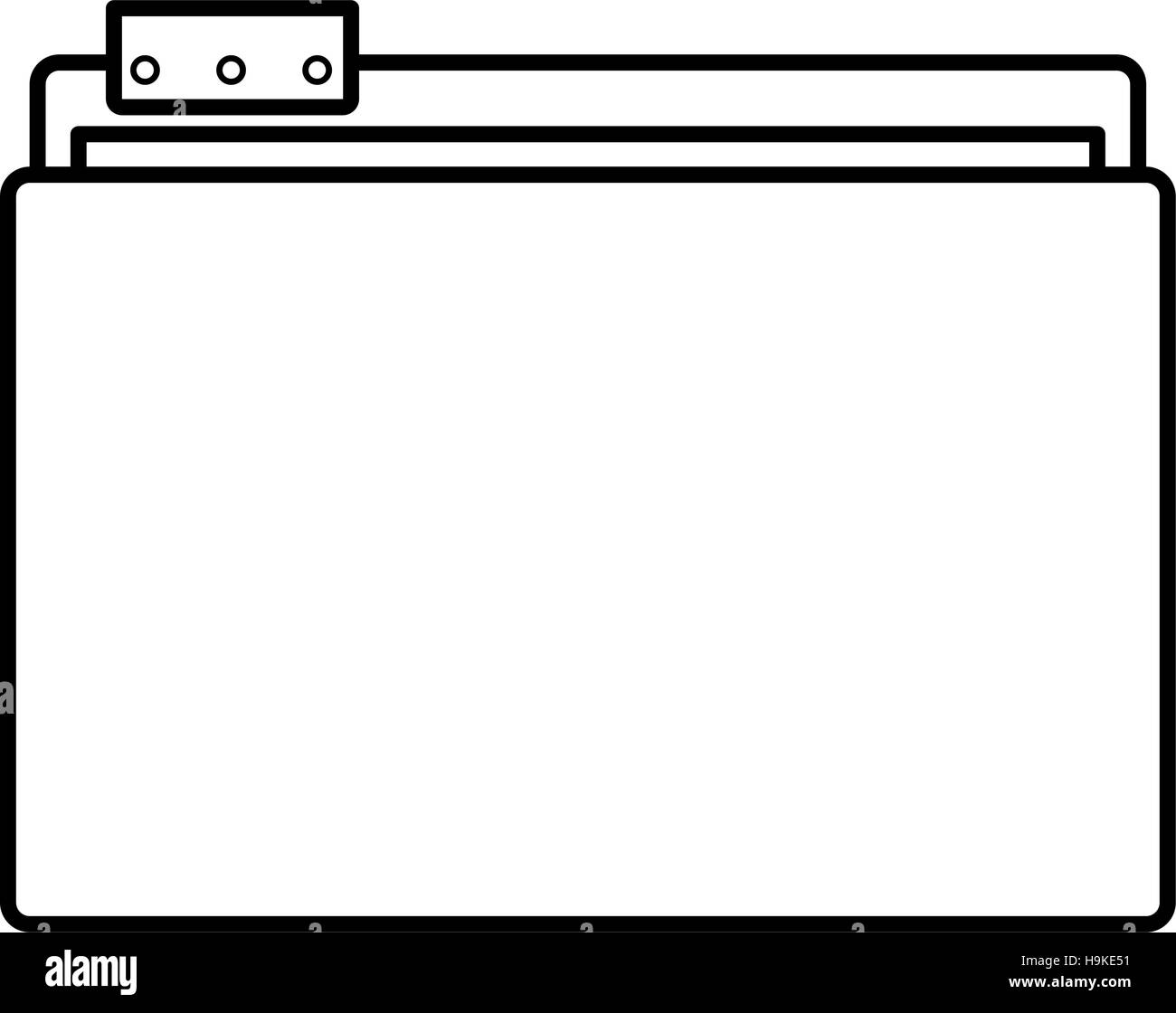 File icon. Folder document data archive and storage theme. Isolated design. Vector illustration ...