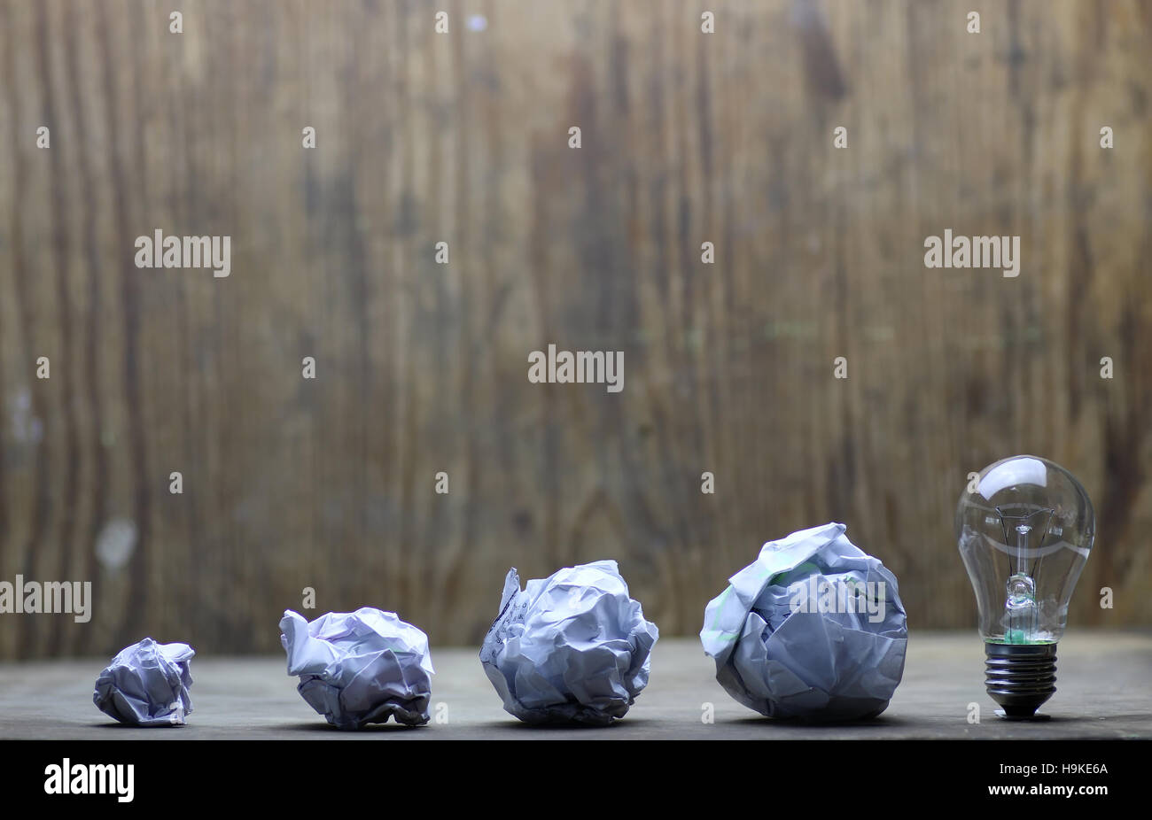 lamp and crumpled paper Stock Photo - Alamy