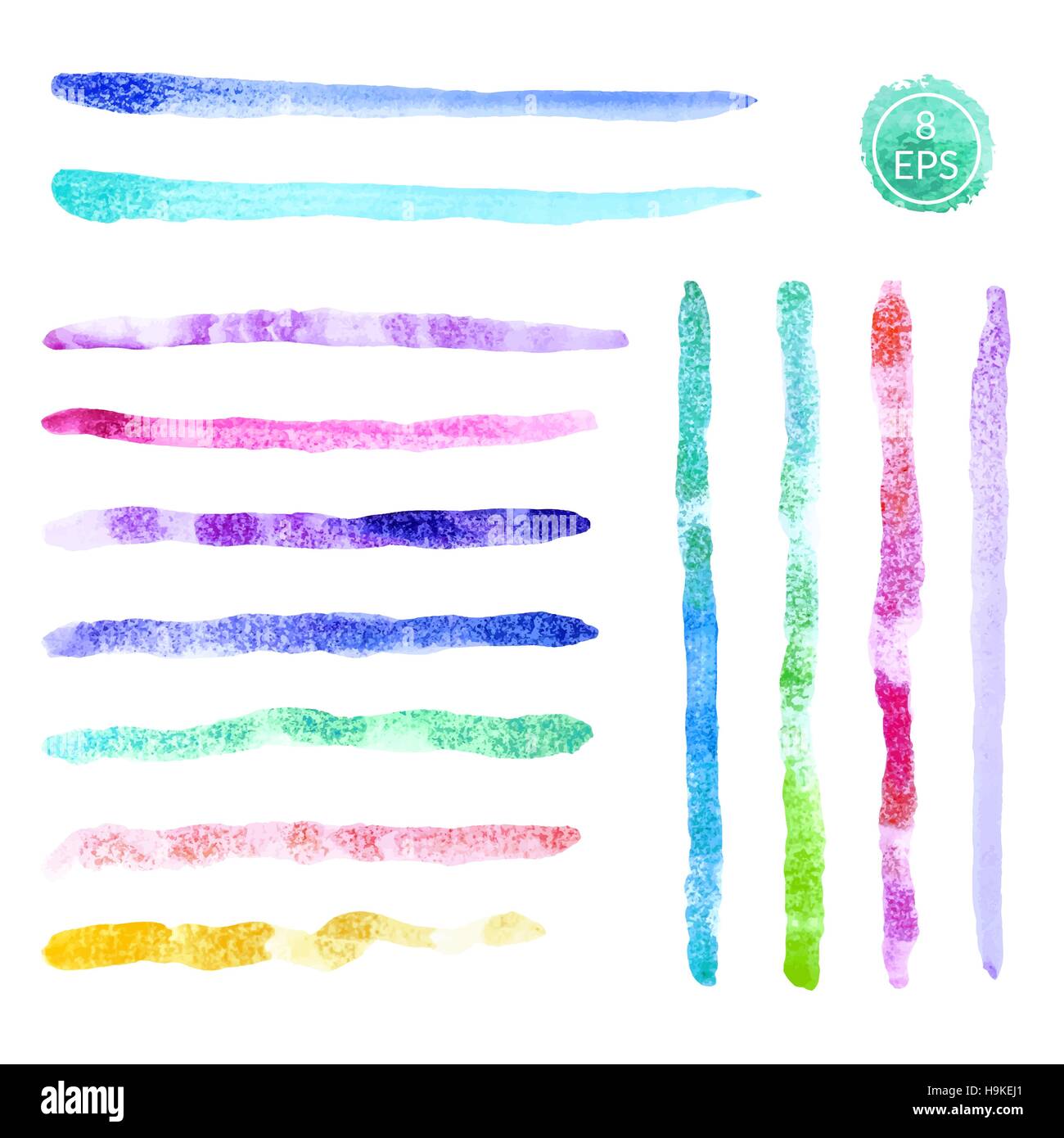 Brush strokes freehand horizontal Stock Vector Images - Alamy