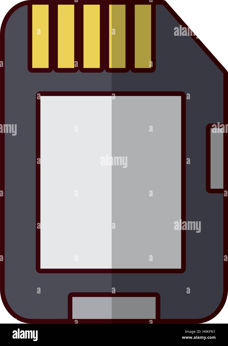 Microsd flash memory Stock Vector Image & Art - Alamy