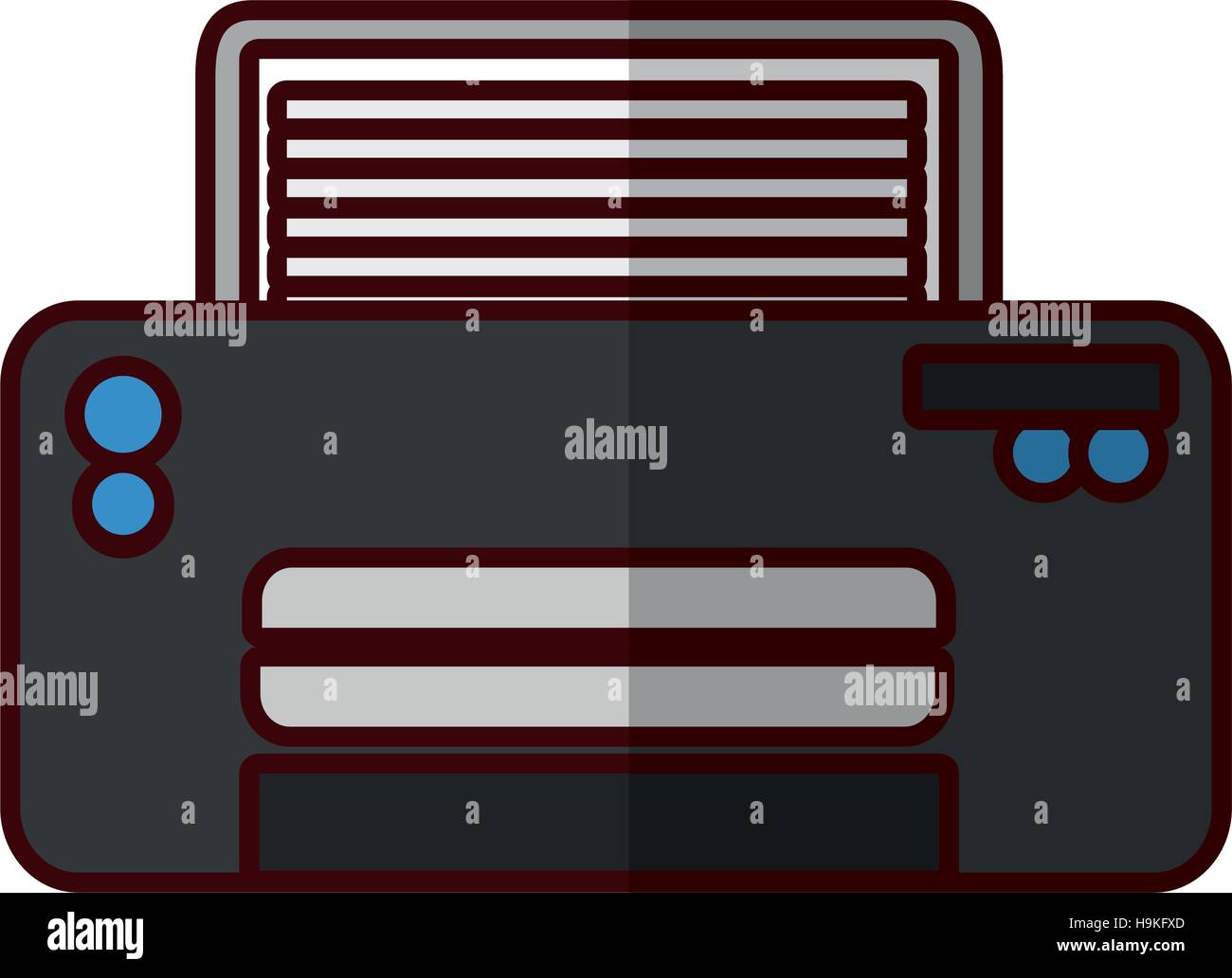 Modern printer technology Stock Vector Image & Art - Alamy