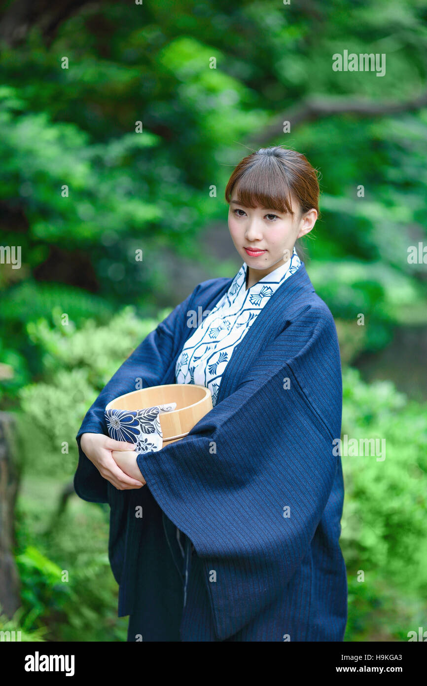 Japanese Hot Spring Woman High Resolution Stock Photography and Images ...