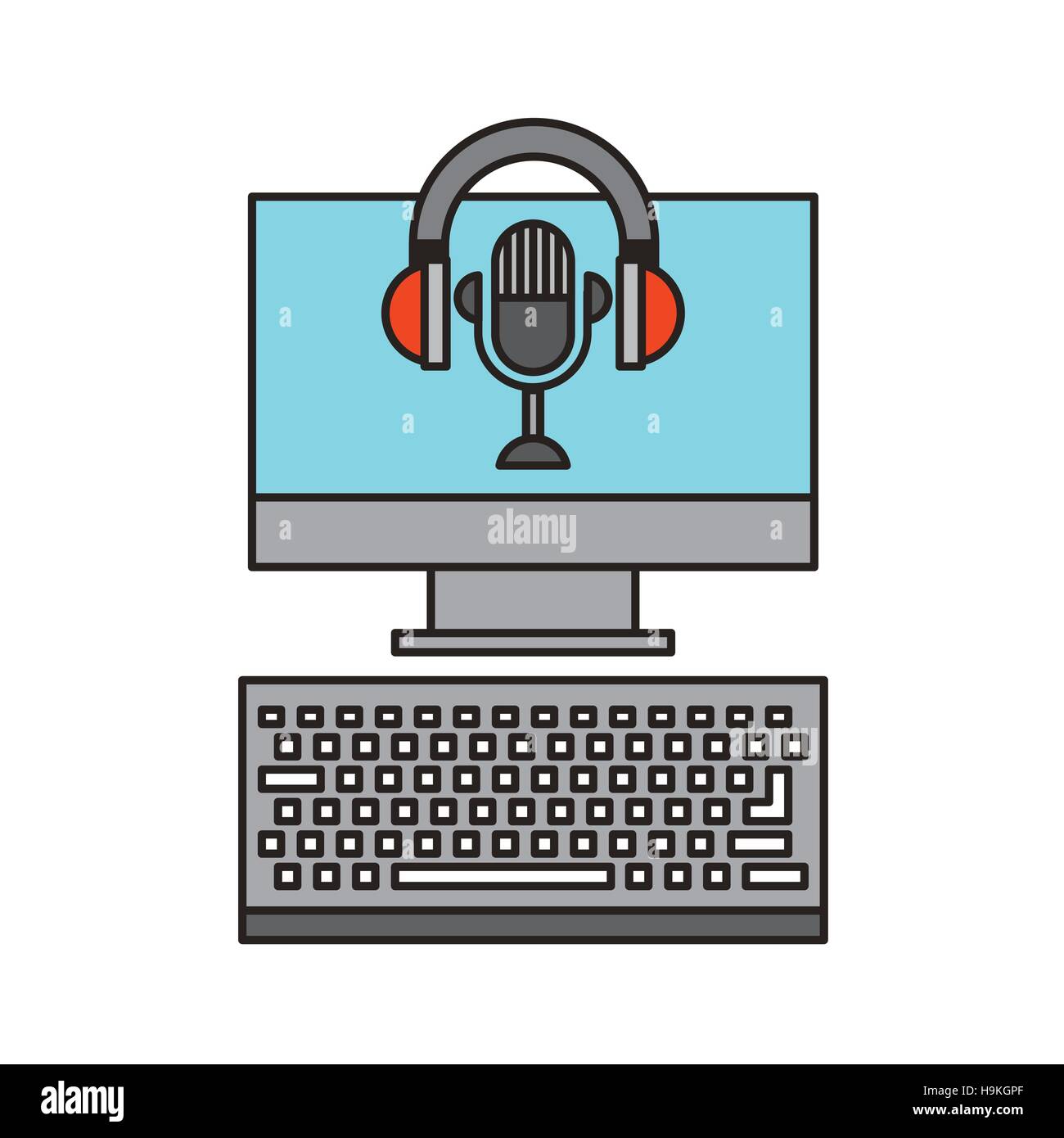 Headphones Symbol Computer