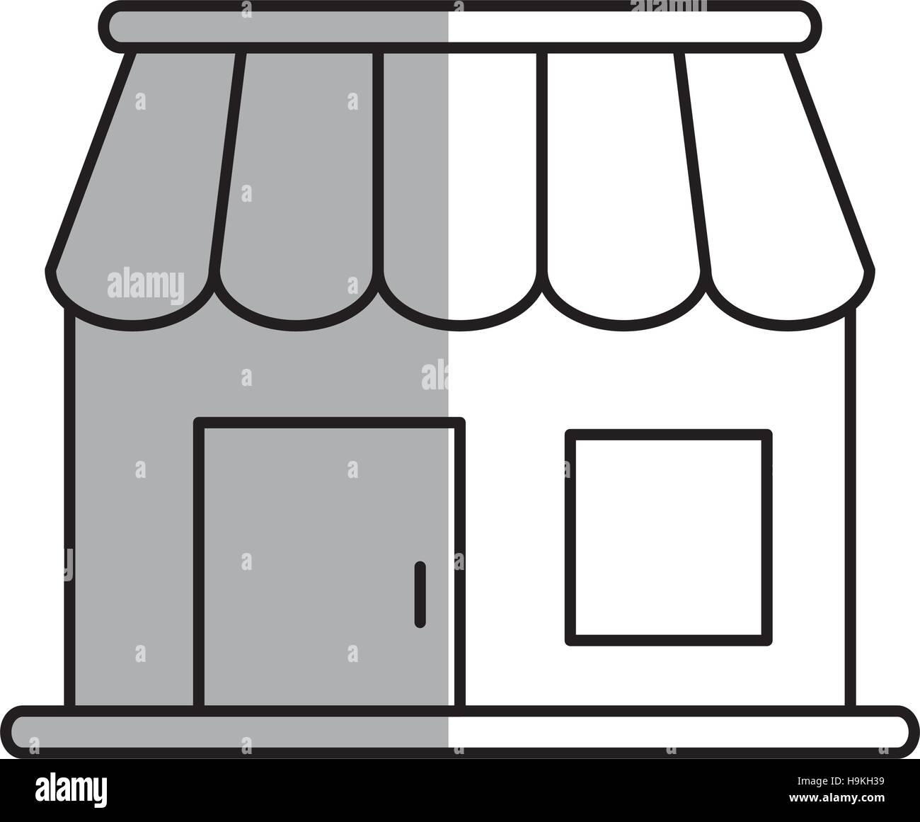 Local shop building Stock Vector Image & Art - Alamy