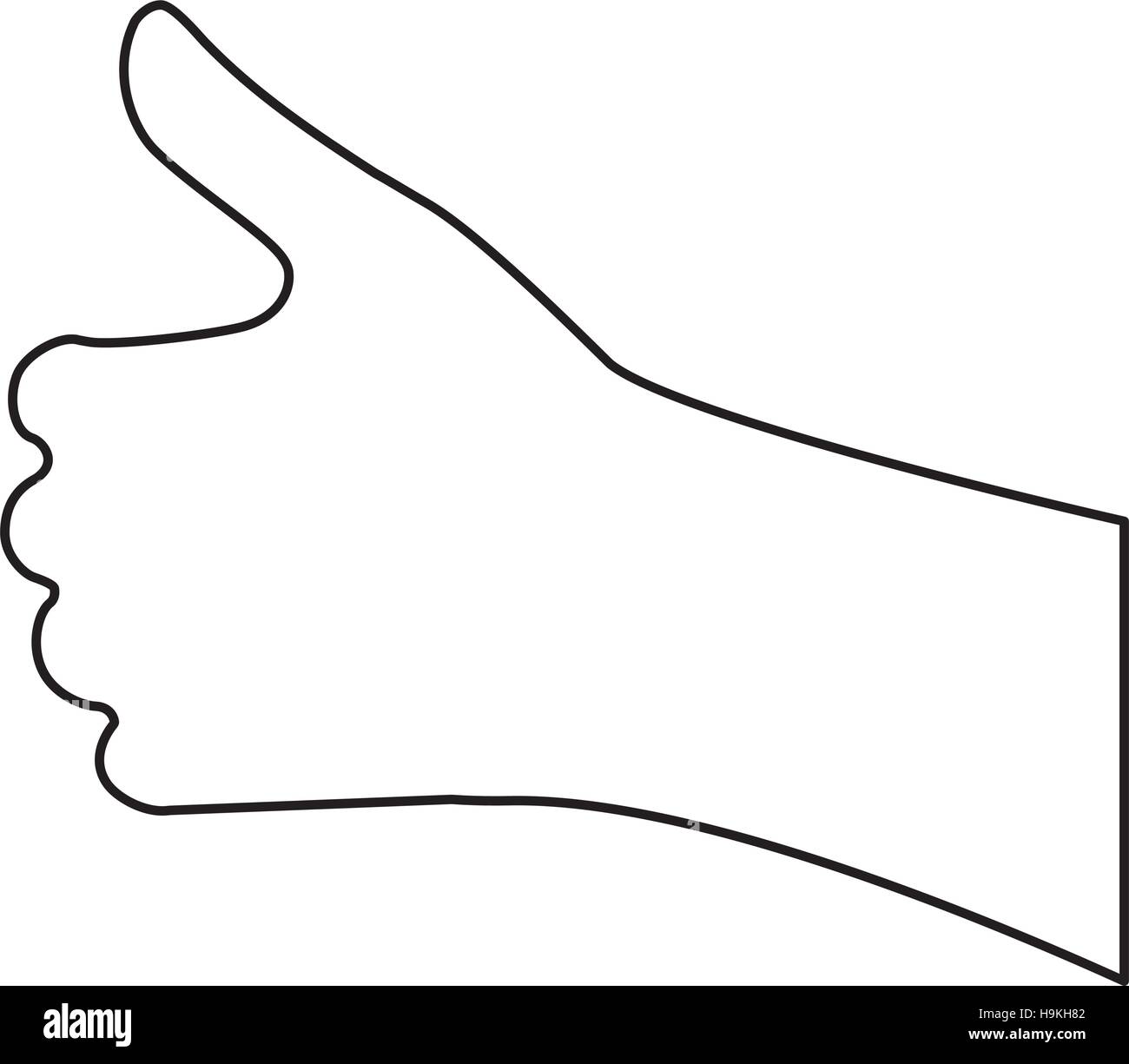 Human hand silhouette Stock Vector Image & Art - Alamy