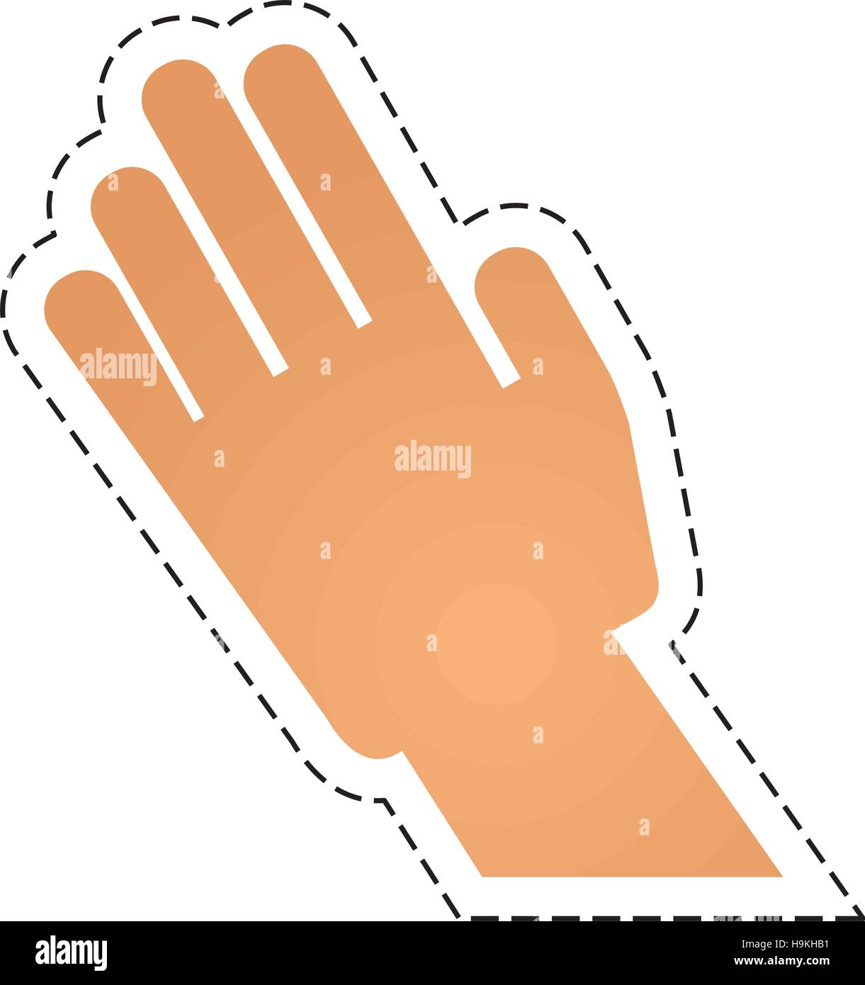 Human hand silhouette Stock Vector Image & Art - Alamy