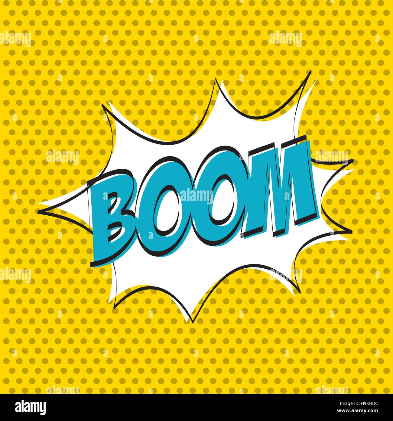 boom explosion icon. comic and pop art concept. colorful design. vector ...