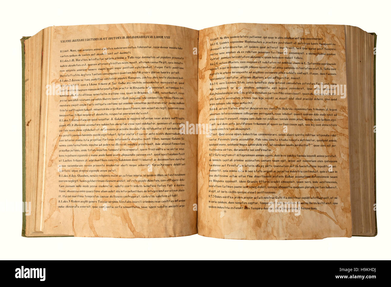 Old opened book Stock Photo - Alamy