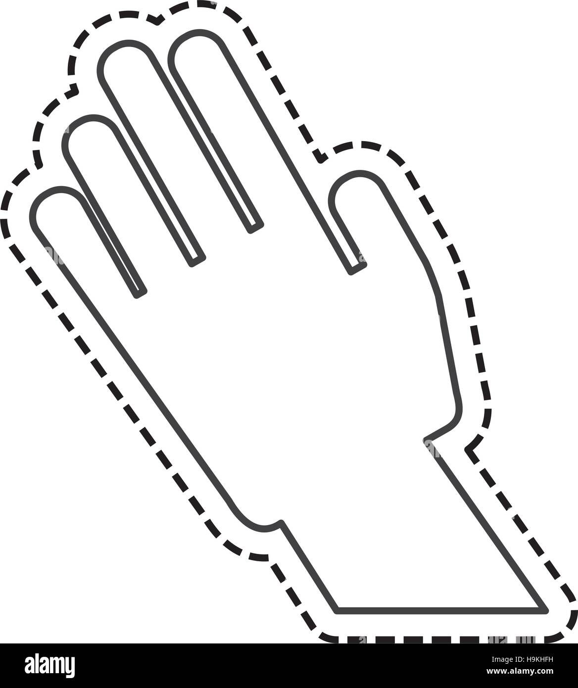 Human hand silhouette Stock Vector Image & Art - Alamy