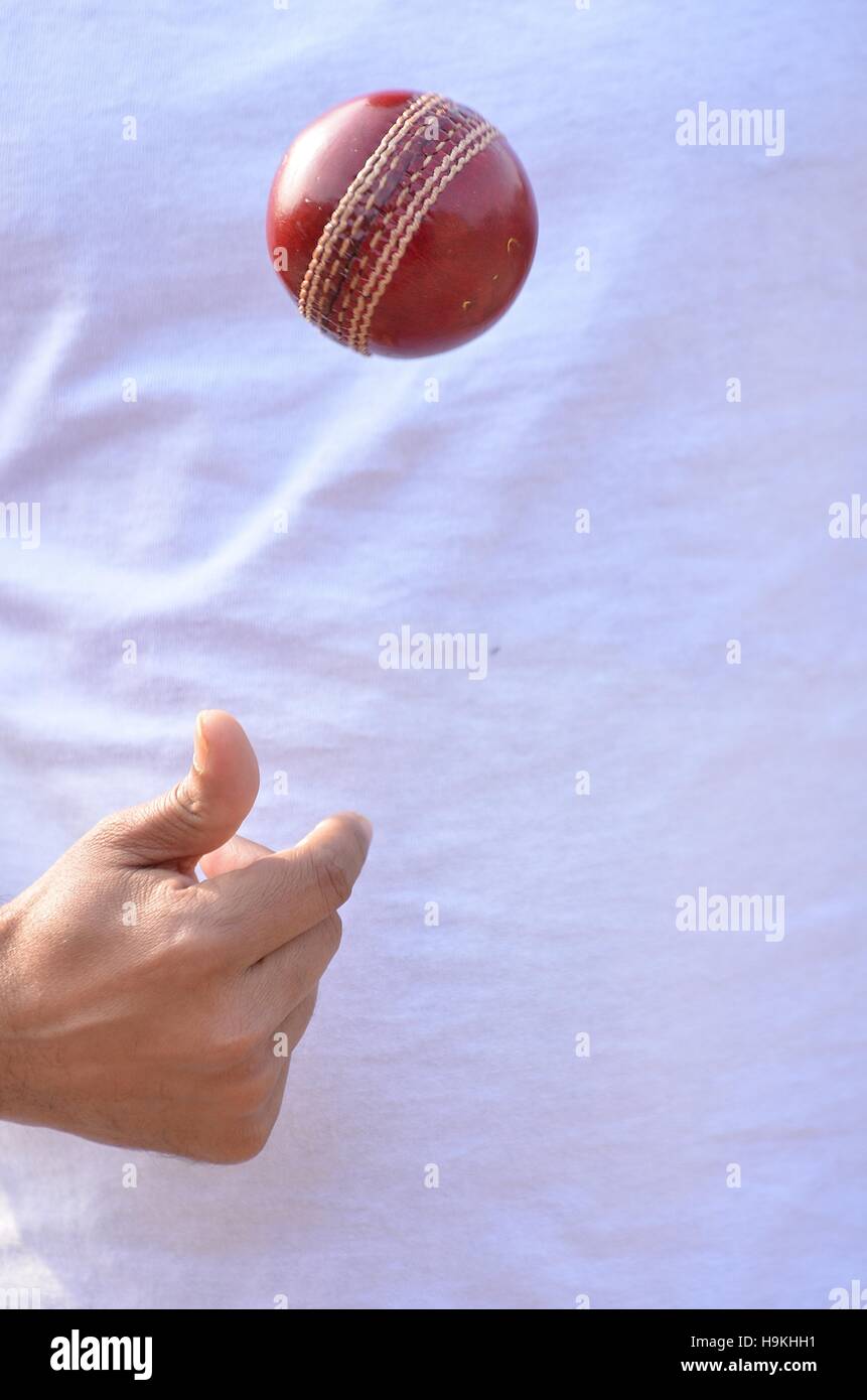 Hand Holding Cricket Ball High Resolution Stock Photography and Images ...
