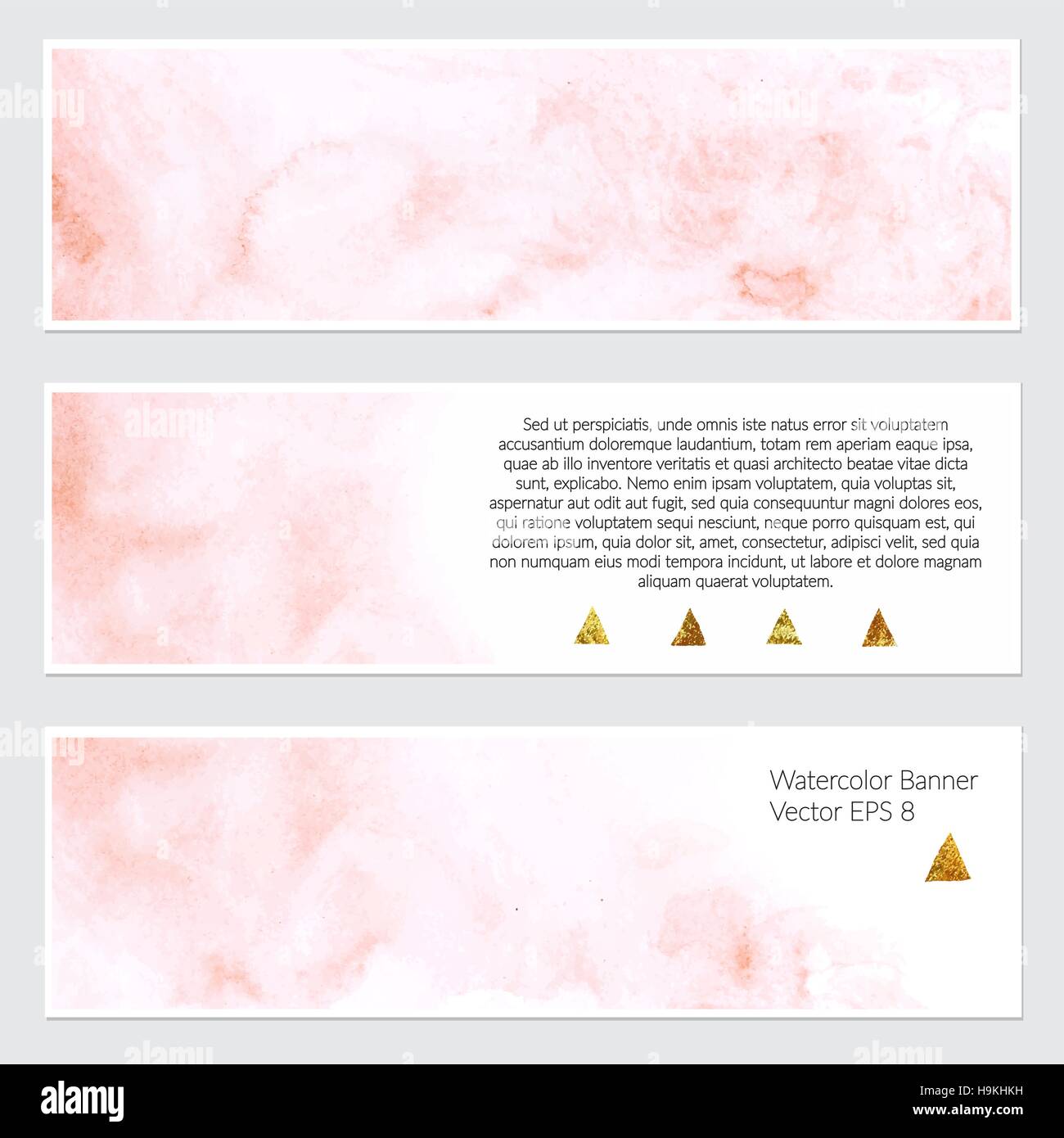 Vector. Set of hand drawn marble background with white pure places for ...
