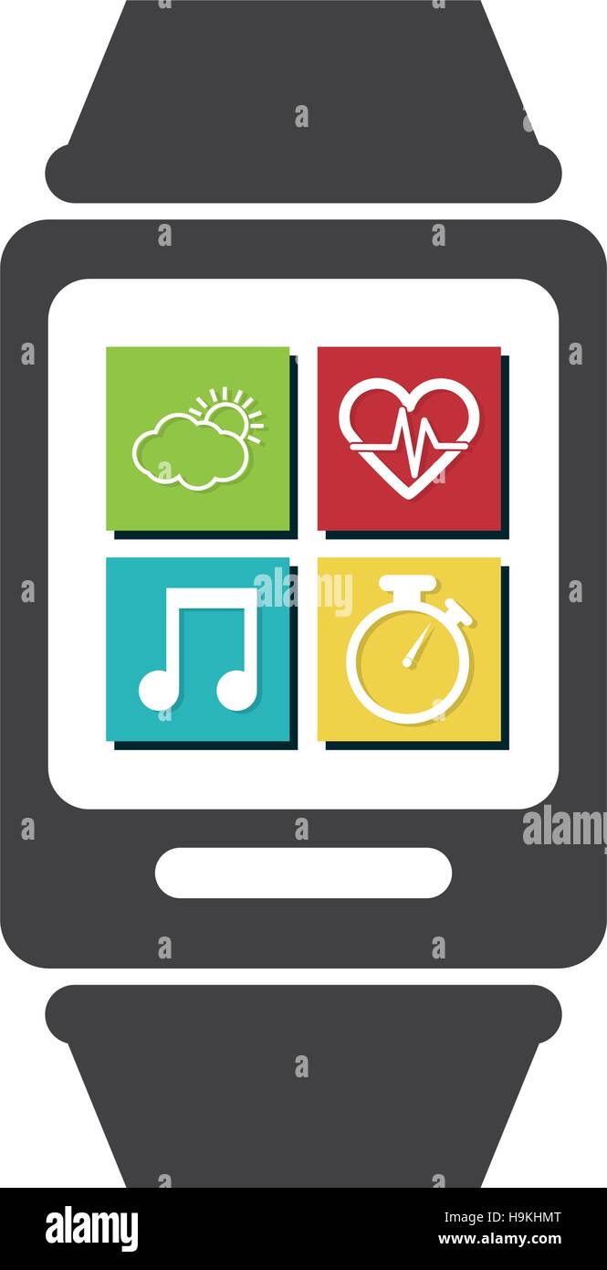 Wearable smart technology Stock Vector Image & Art - Alamy
