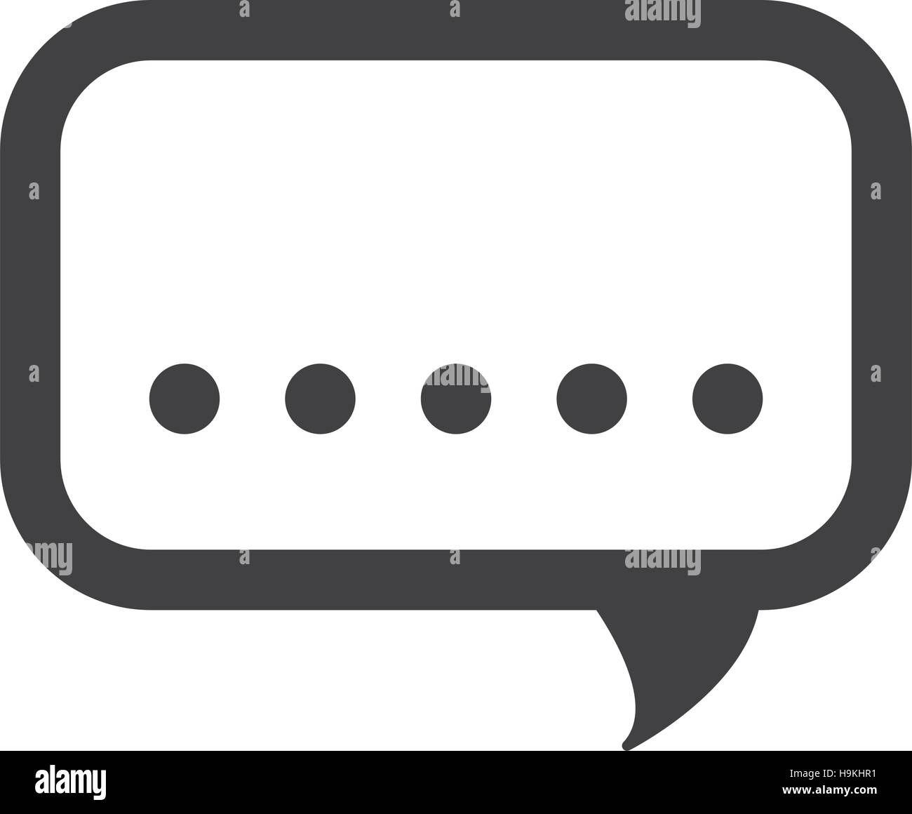 chat bubble symbol Stock Vector Image & Art - Alamy