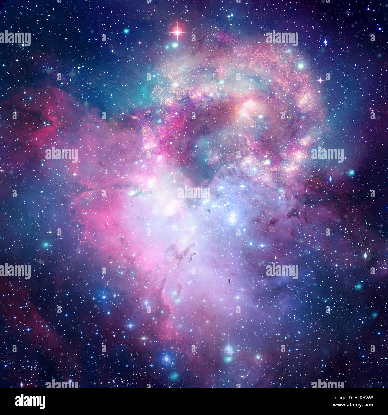 Colorful space nebula. Elements of this image furnished by NASA Stock ...