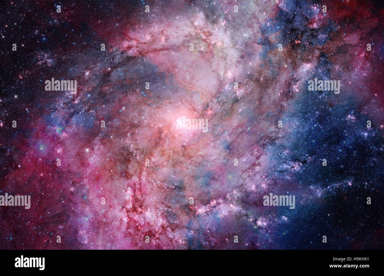Spiral galaxy in space Stock Photo - Alamy