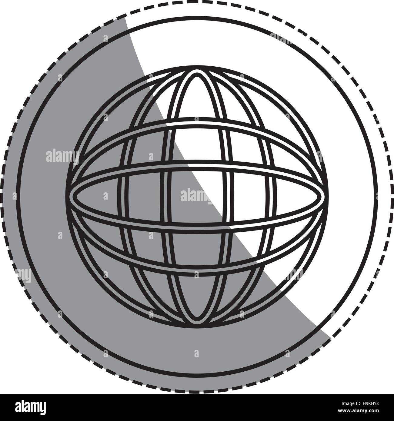 global sphere symbol Stock Vector Image & Art - Alamy