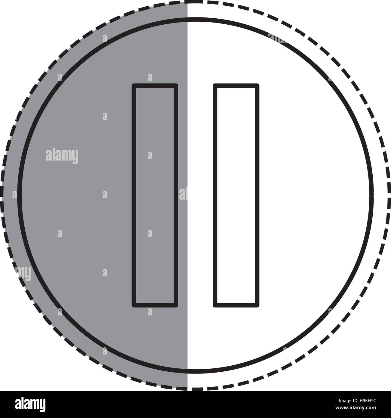 Stop button music Stock Vector Image & Art - Alamy