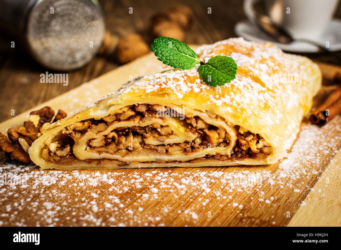 Traditional apple strudel hi-res stock photography and images - Alamy