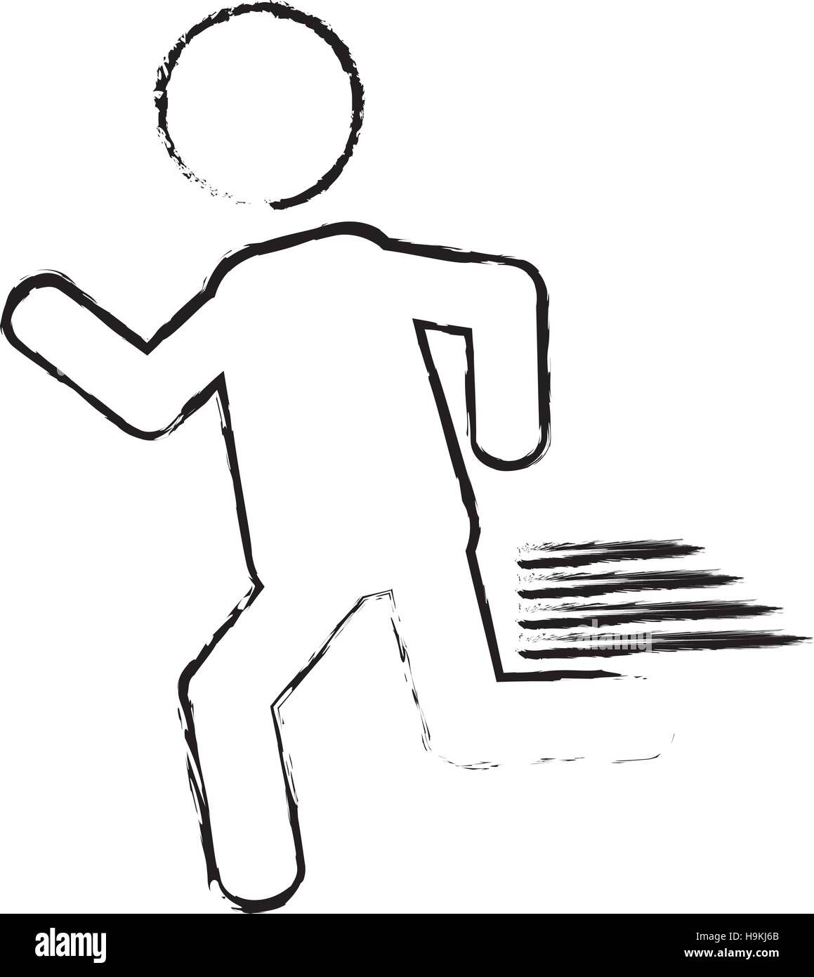 man running pictogram Stock Vector Image & Art - Alamy