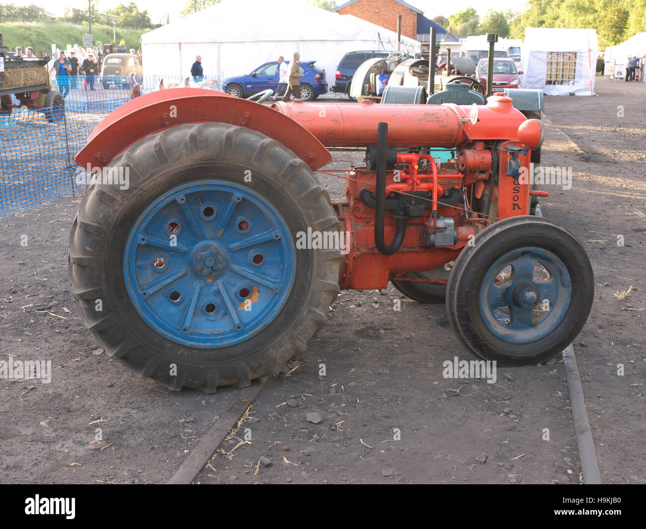 Vintage Fordson tractor on display at the Great Central Railway Stock ...