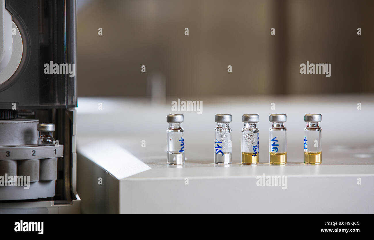 Chemistry lab (color toned image; shallow DOF Stock Photo - Alamy