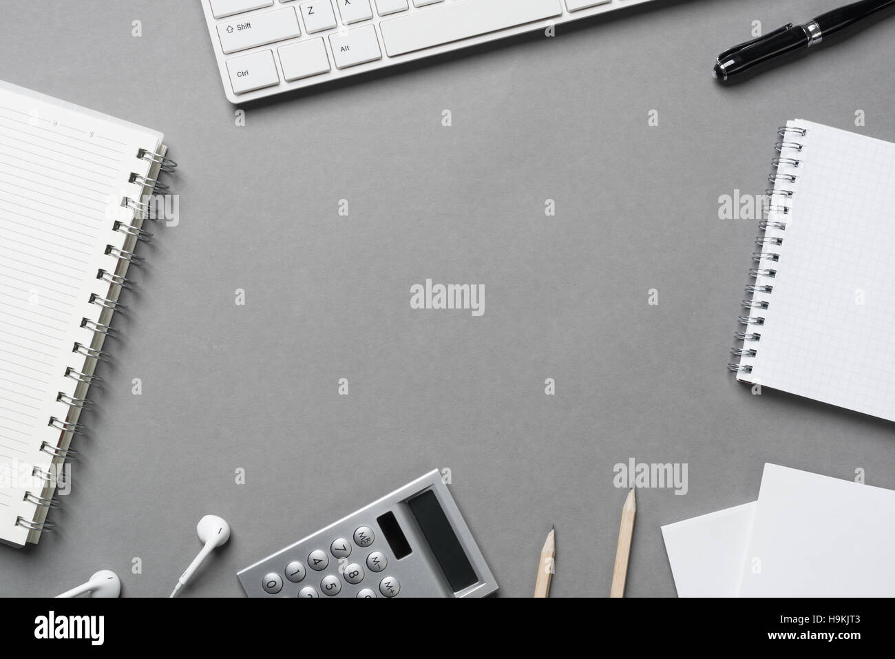 Business workplace with stuff Stock Photo - Alamy