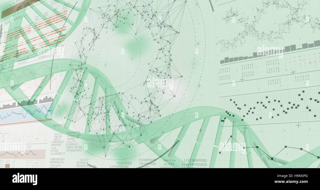 3D genes diagram on white background Stock Photo - Alamy