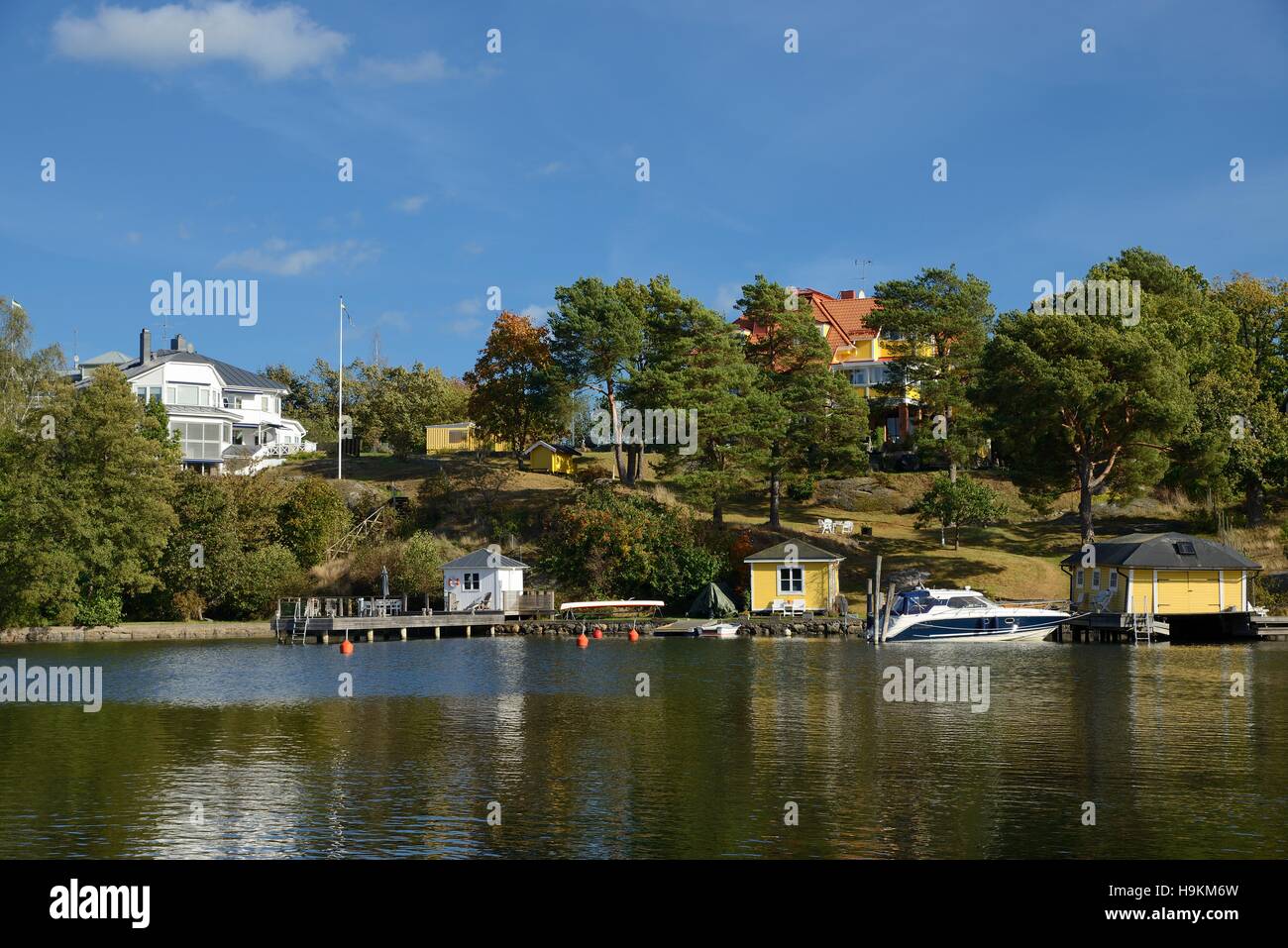 Harbor in Nynashamn Stock Photo - Alamy