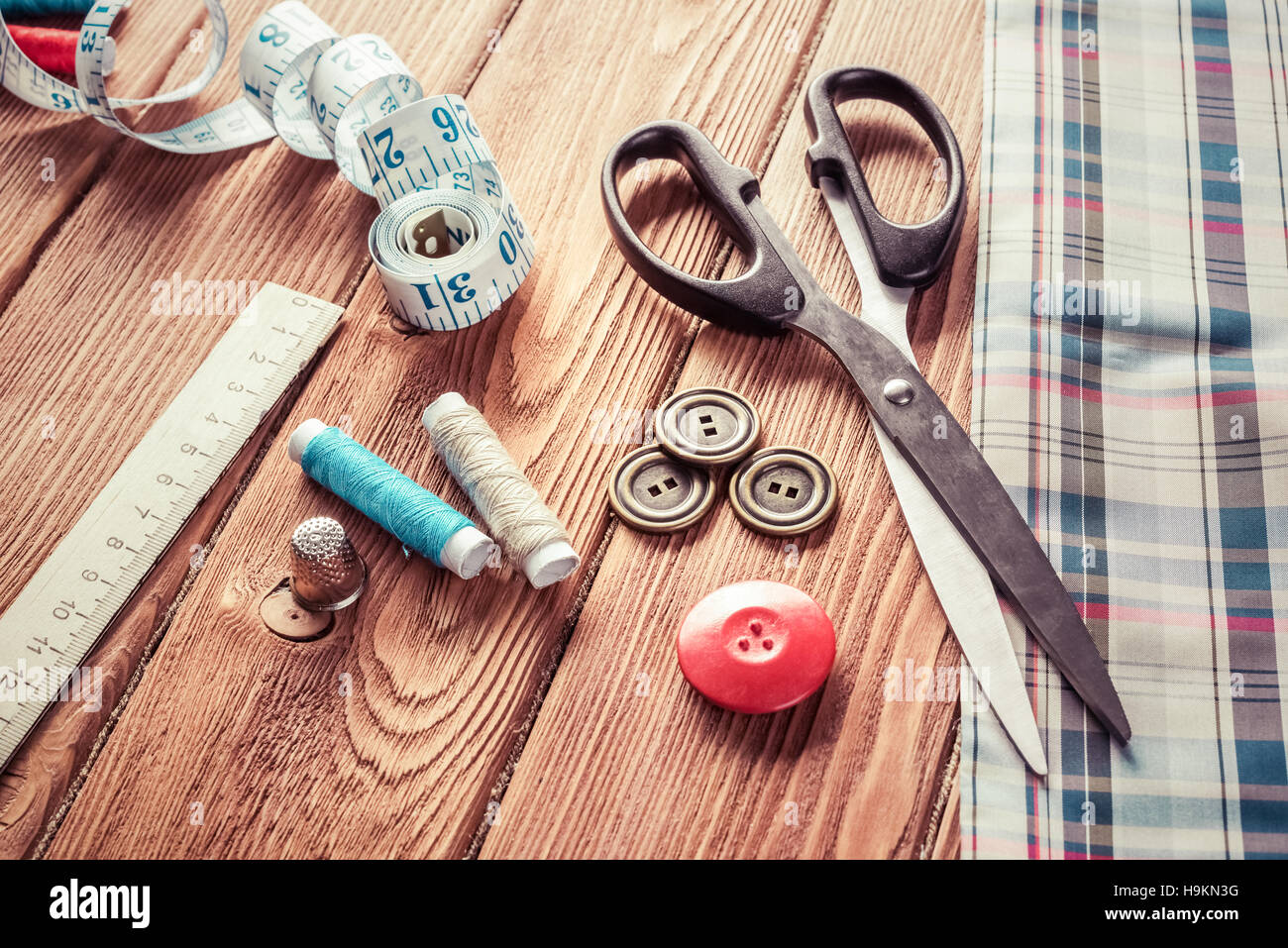 Items for sewing or DIY Stock Photo - Alamy