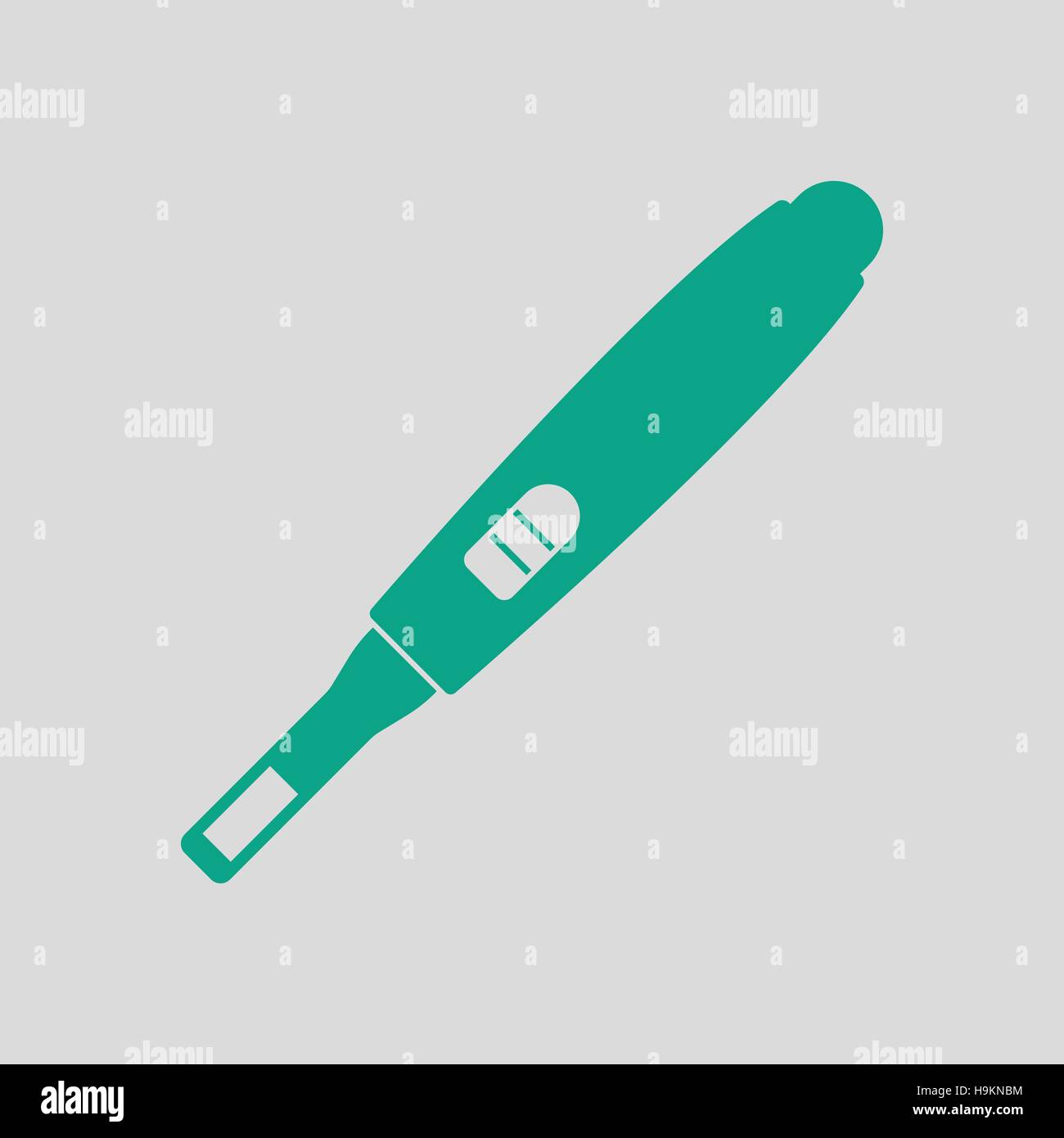 Pregnancy test icon. Gray background with green. Vector illustration ...
