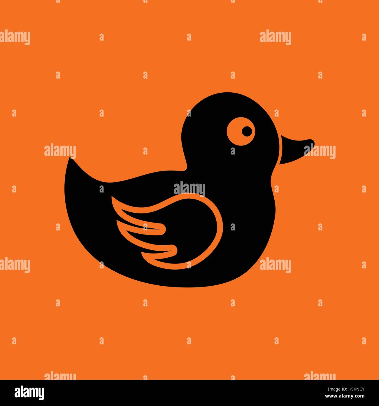 Orange rubber duck Stock Vector Images - Alamy