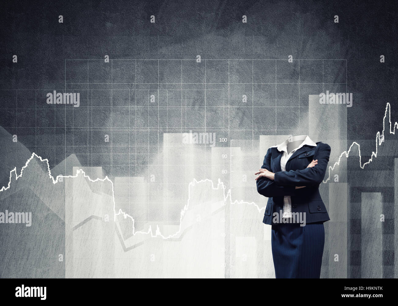 Businesswoman without head Stock Photo - Alamy
