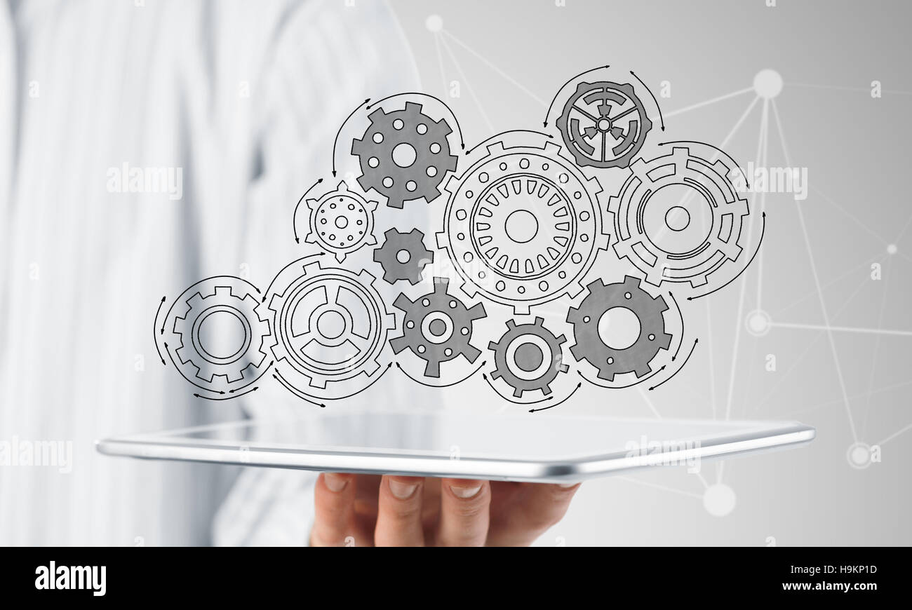 Working mechanism for business Stock Photo - Alamy