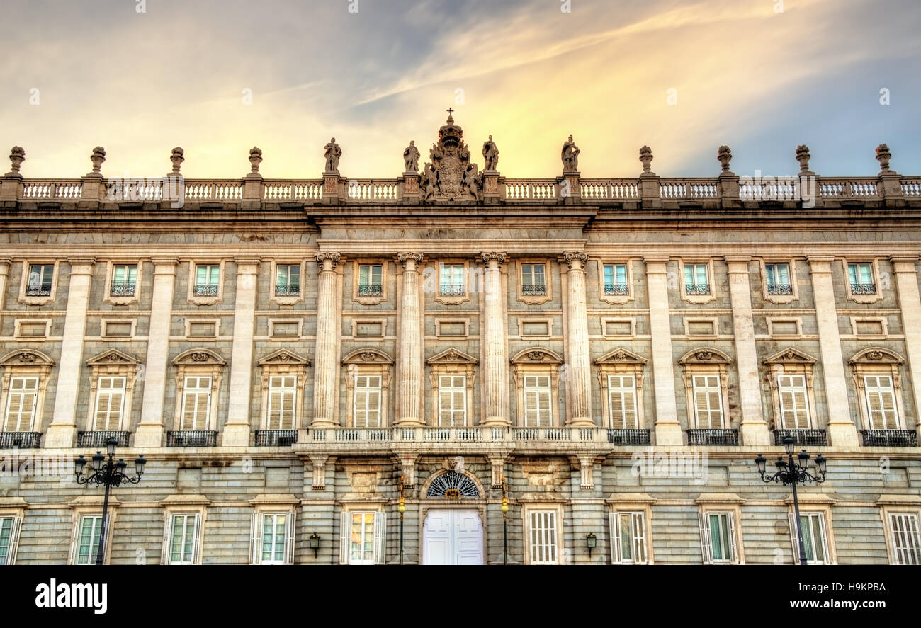 The Royal Palace of Madrid in Spain Stock Photo - Alamy